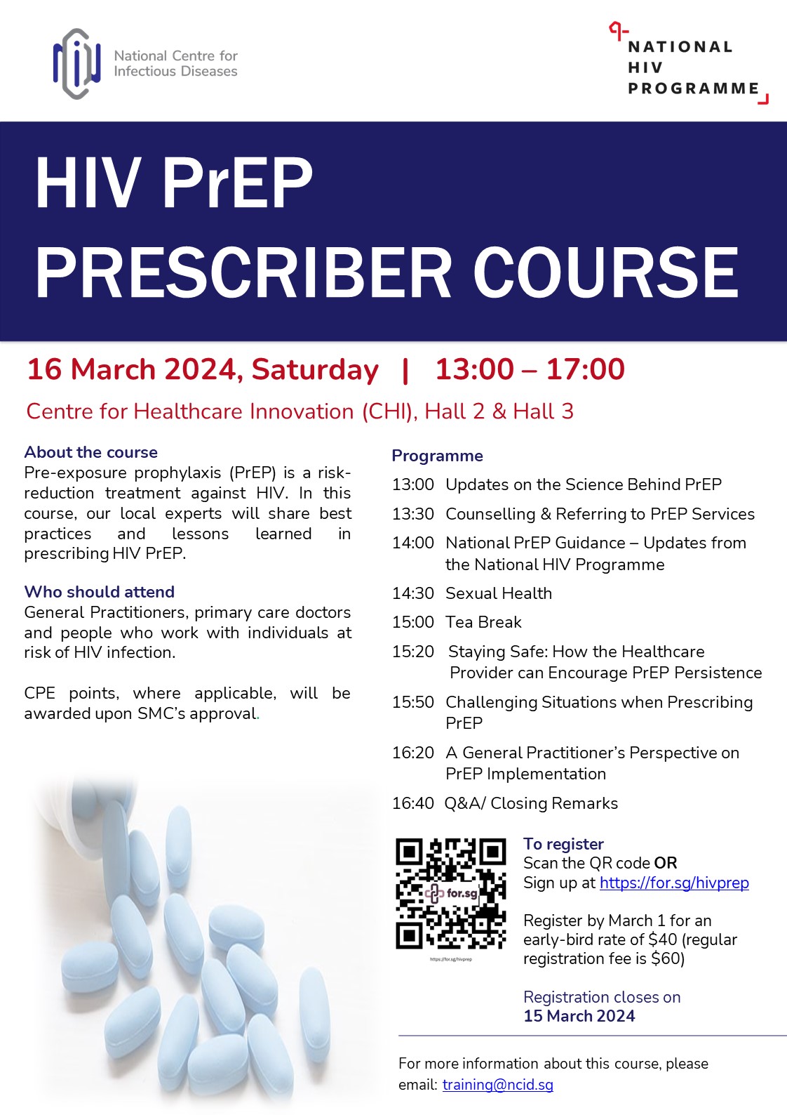 HIV PrEP Prescriber Course 2024 - National Centre for Infectious Diseases